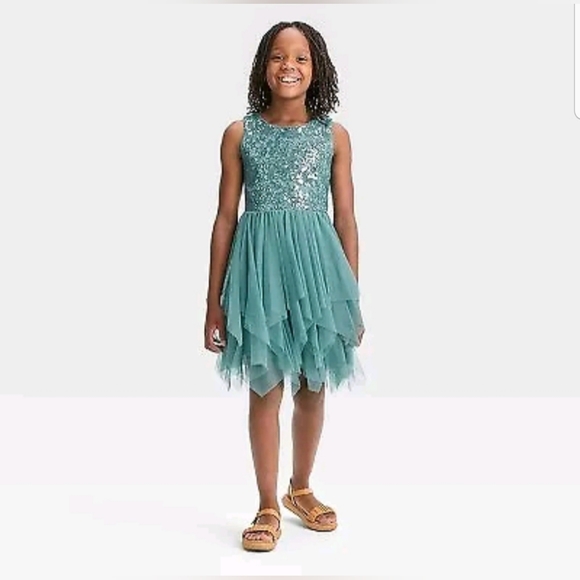 Zhenzi | Dresses | Zenzi Girls Sleeveless Sequin Embroidered Dress ...